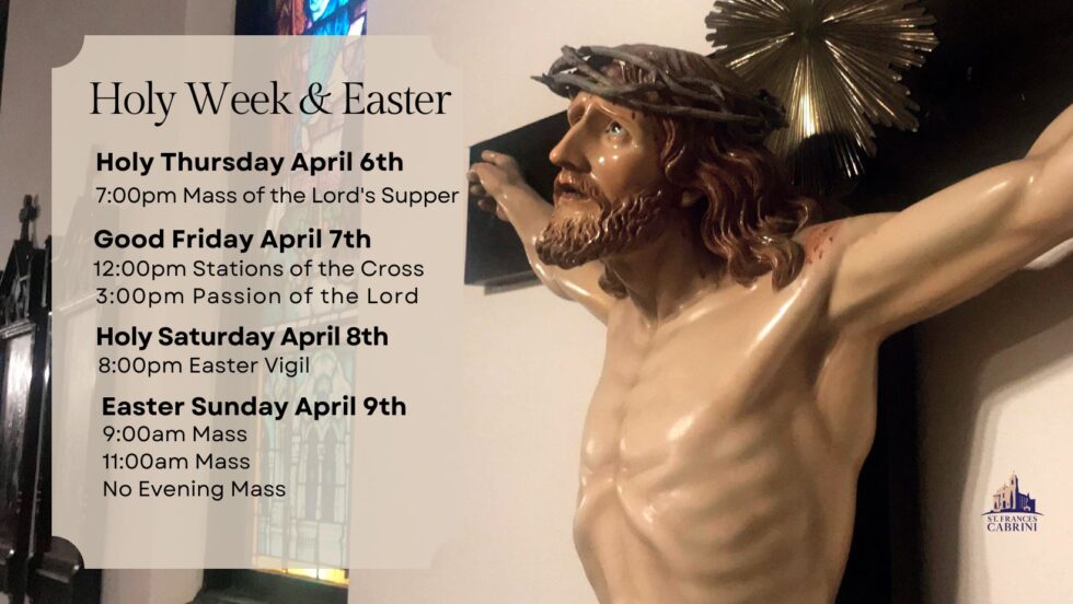 Holy Week - St Cabrini
